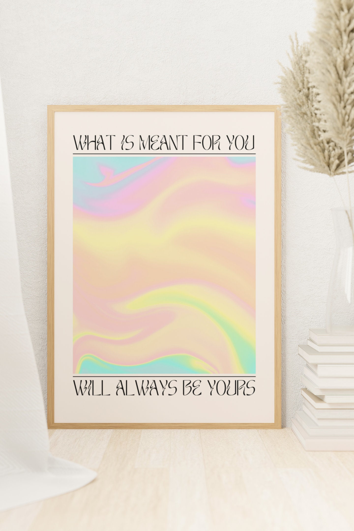 Affirmation Aura Poster Retro Gradient Poster Grainy Gradient Aura ...
