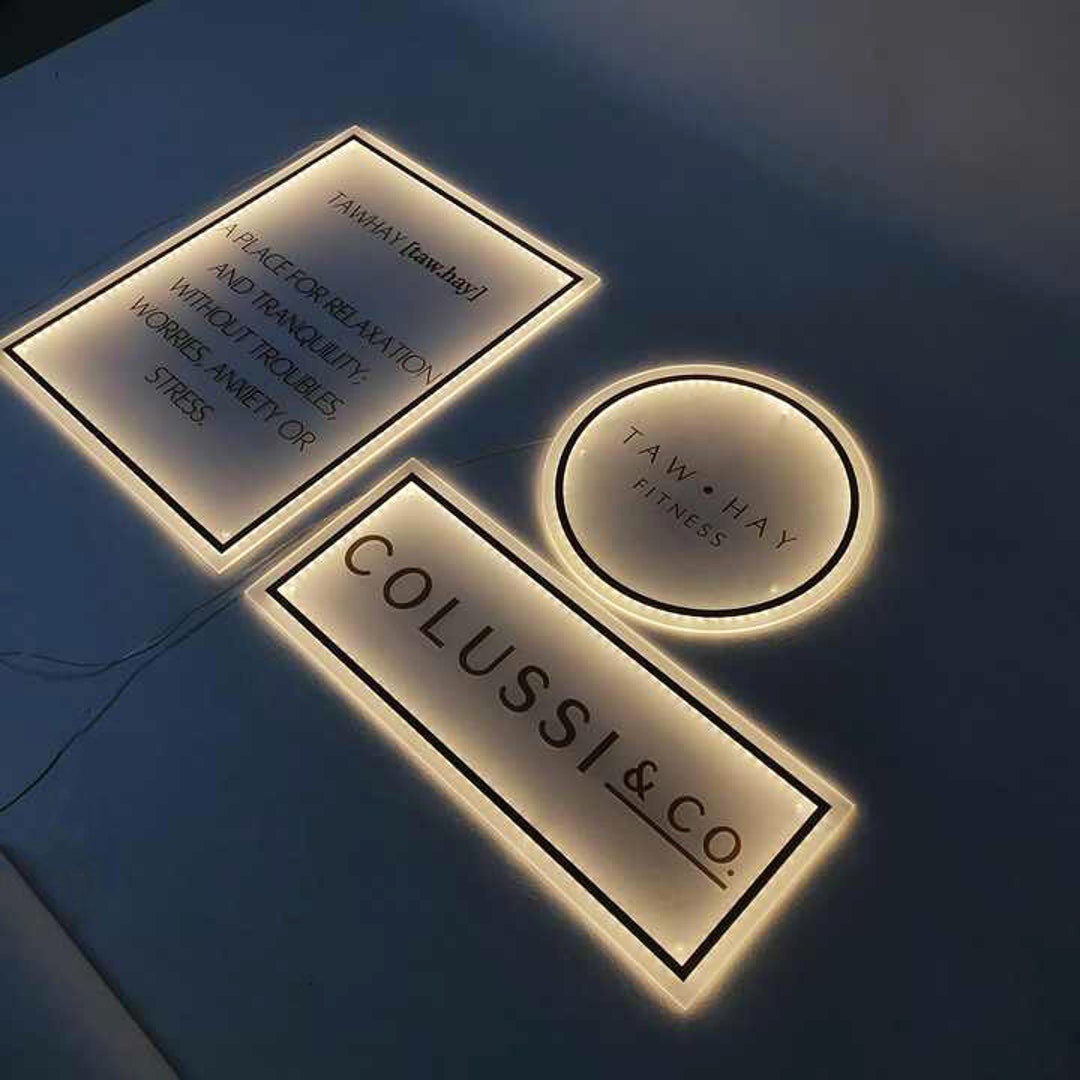 Acrylic Sign Custom Backlit Logo Sign Backlit Logo Sign - Etsy