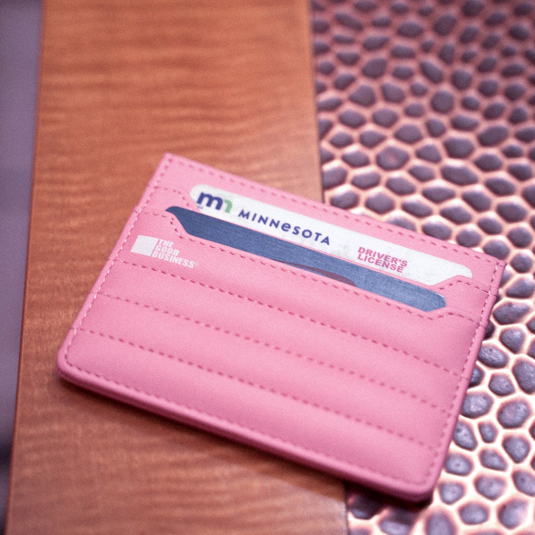 Pink Puffer Card Holder Slim and Puffy Great Puffer Wallet for Credit ...