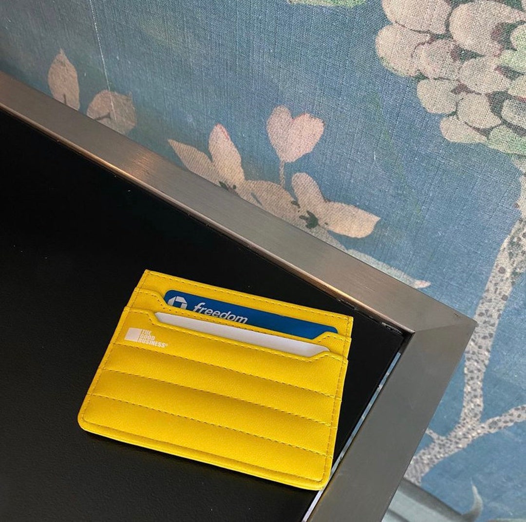 Yellow Puffer Card Holder Slim and Puffy Great Puffer Wallet - Etsy