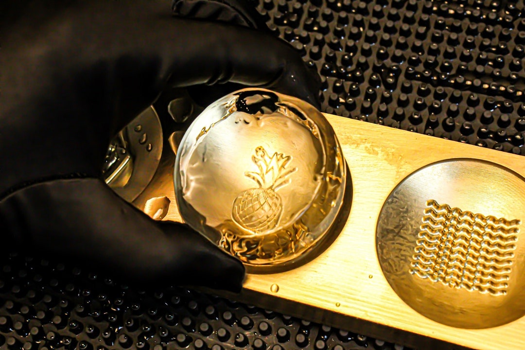 Custom Monogram Ice Stamp Custom Sphere Ice Stamp Pineapple - Etsy