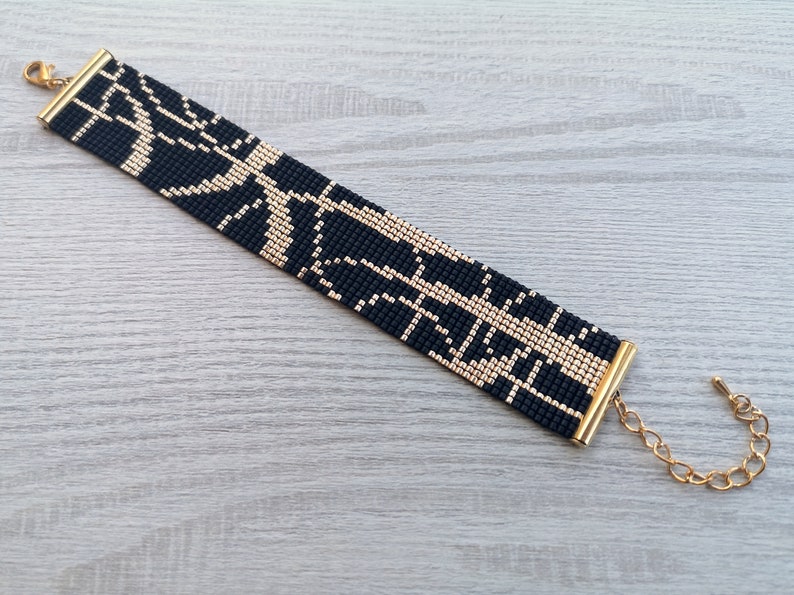 Abstract Bead Loom Bracelet Pattern DIY Beaded Geometric - Etsy