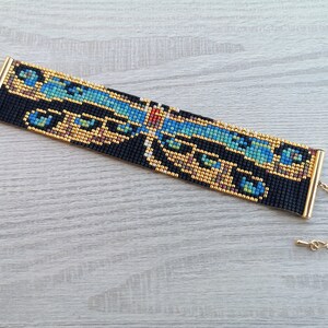 Shiny Dragonfly Loom Bracelet Pattern, Miyuki Delica PDF Pattern, Bug ...