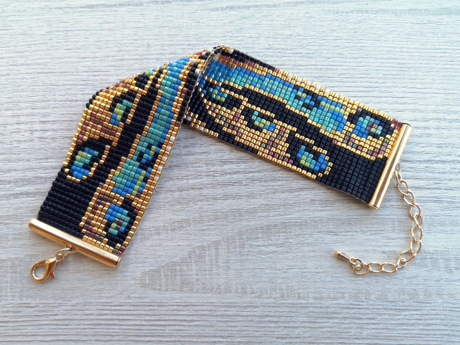 Shiny Dragonfly Loom Bracelet Pattern, Miyuki Delica PDF Pattern, Bug ...