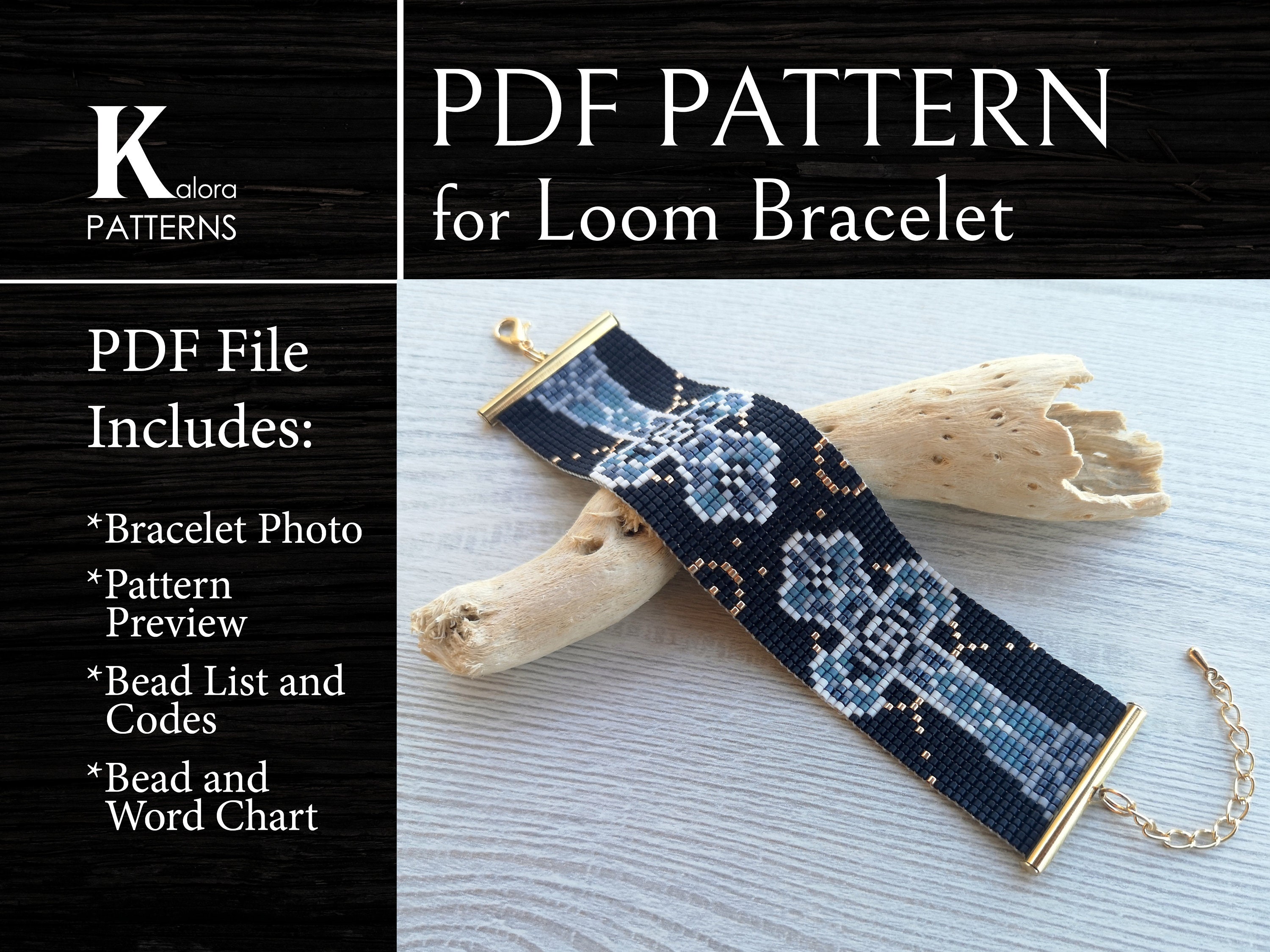 Fancy Cross Bead Loom Bracelet Pattern Crosses Woven Beaded - Etsy