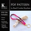 Ombre Gold Emerald Hoop Earrings Pattern, DIY Bead Crochet Hoops ...