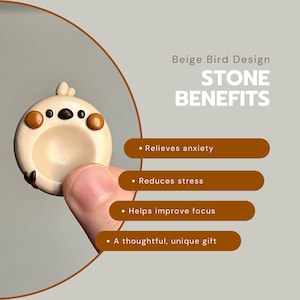 Cute Worry Stone - Handmade With Polymer Clay, This Pocket Animal ...