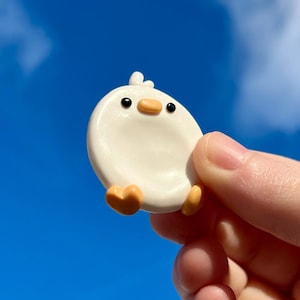 Duck Worry Stone - Handmade With Polymer Clay, This Pocket-sized Thumb ...