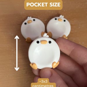 Duck Worry Stone - Handmade With Polymer Clay, This Pocket-sized Thumb ...