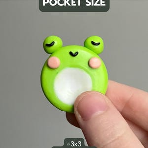 Frog Worry Stone - Handmade With Polymer Clay, This Pocket-sized Thumb ...