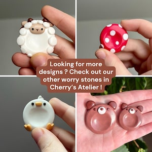 Cute Worry Stone - Handmade With Polymer Clay, This Pocket Animal ...