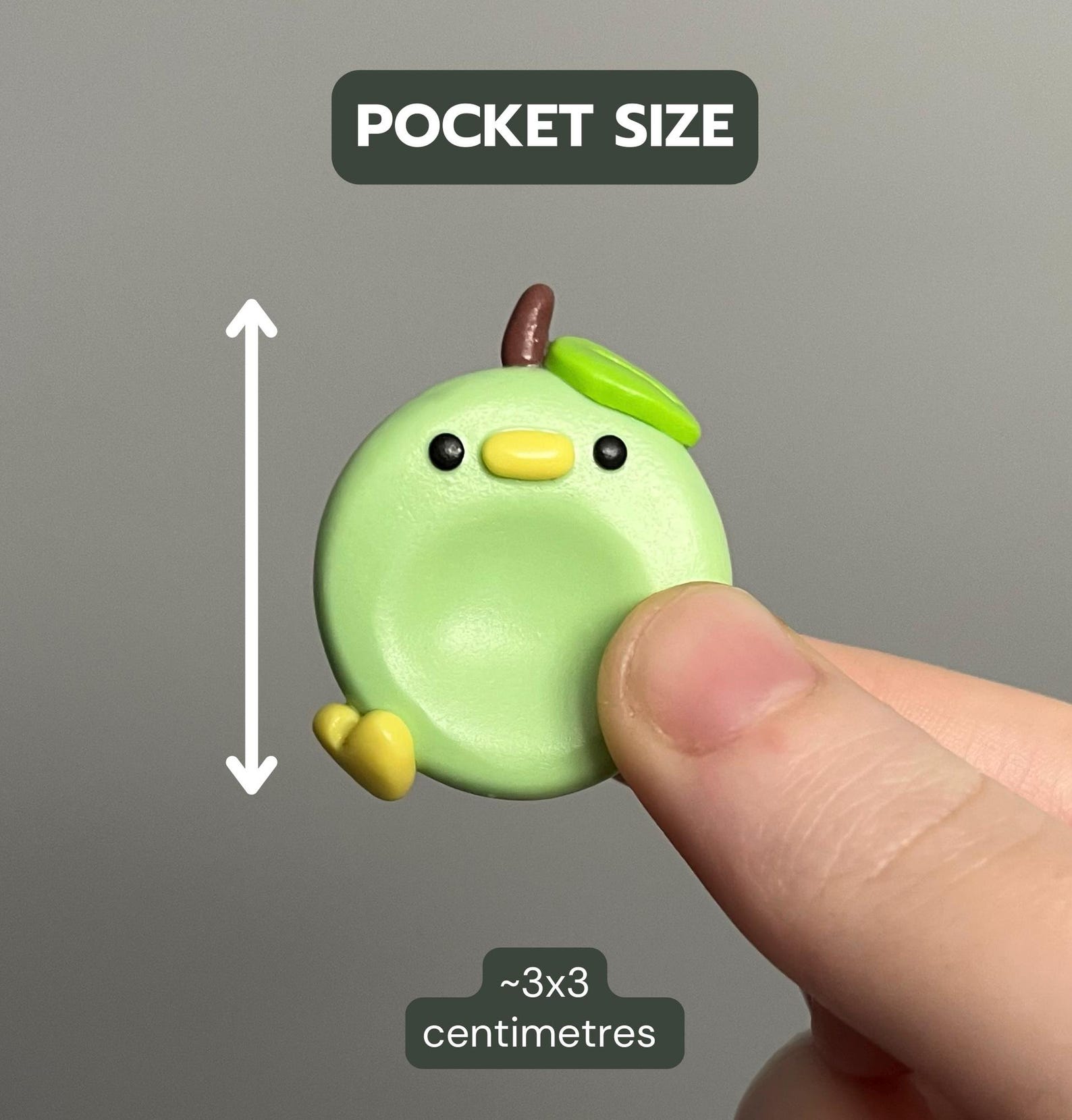 Duck Worry Stone - Handmade With Polymer Clay, This Pocket-sized Thumb ...