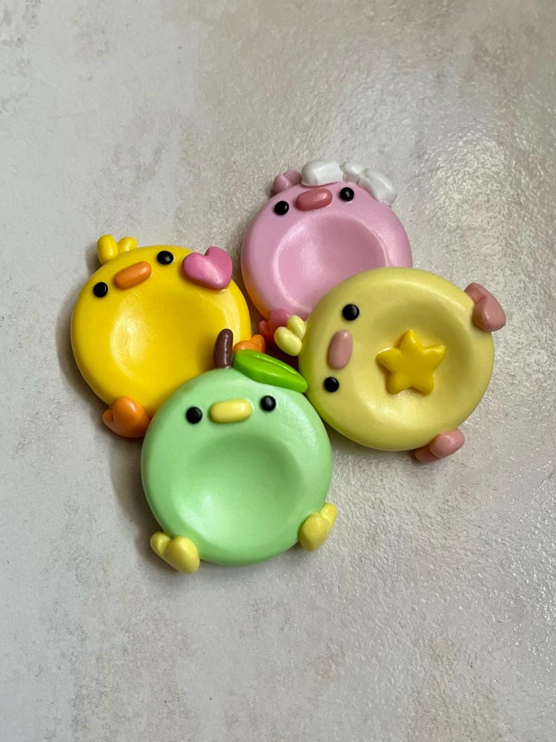Duck Worry Stone - Handmade With Polymer Clay, This Pocket-sized Thumb ...