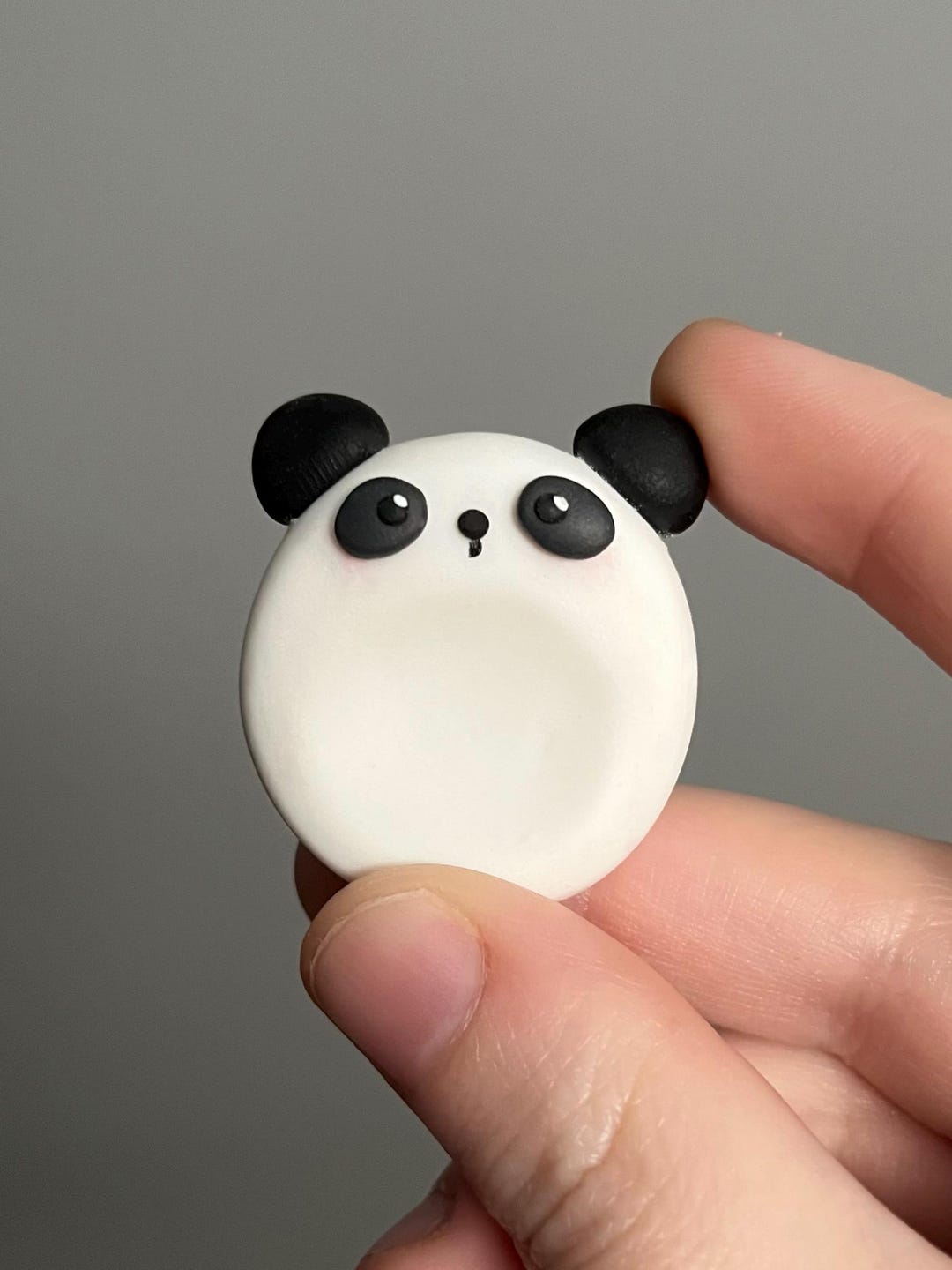 Panda Worry Stone - Handmade With Polymer Clay, This Pocket-sized Thumb ...