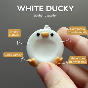 Duck Worry Stone - Handmade With Polymer Clay, This Pocket-sized Thumb ...