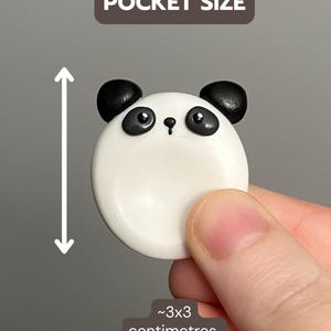Panda Worry Stone - Handmade With Polymer Clay, This Pocket-sized Thumb ...