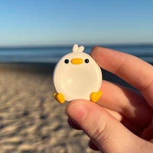 Duck Worry Stone - Handmade With Polymer Clay, This Pocket-sized Thumb ...
