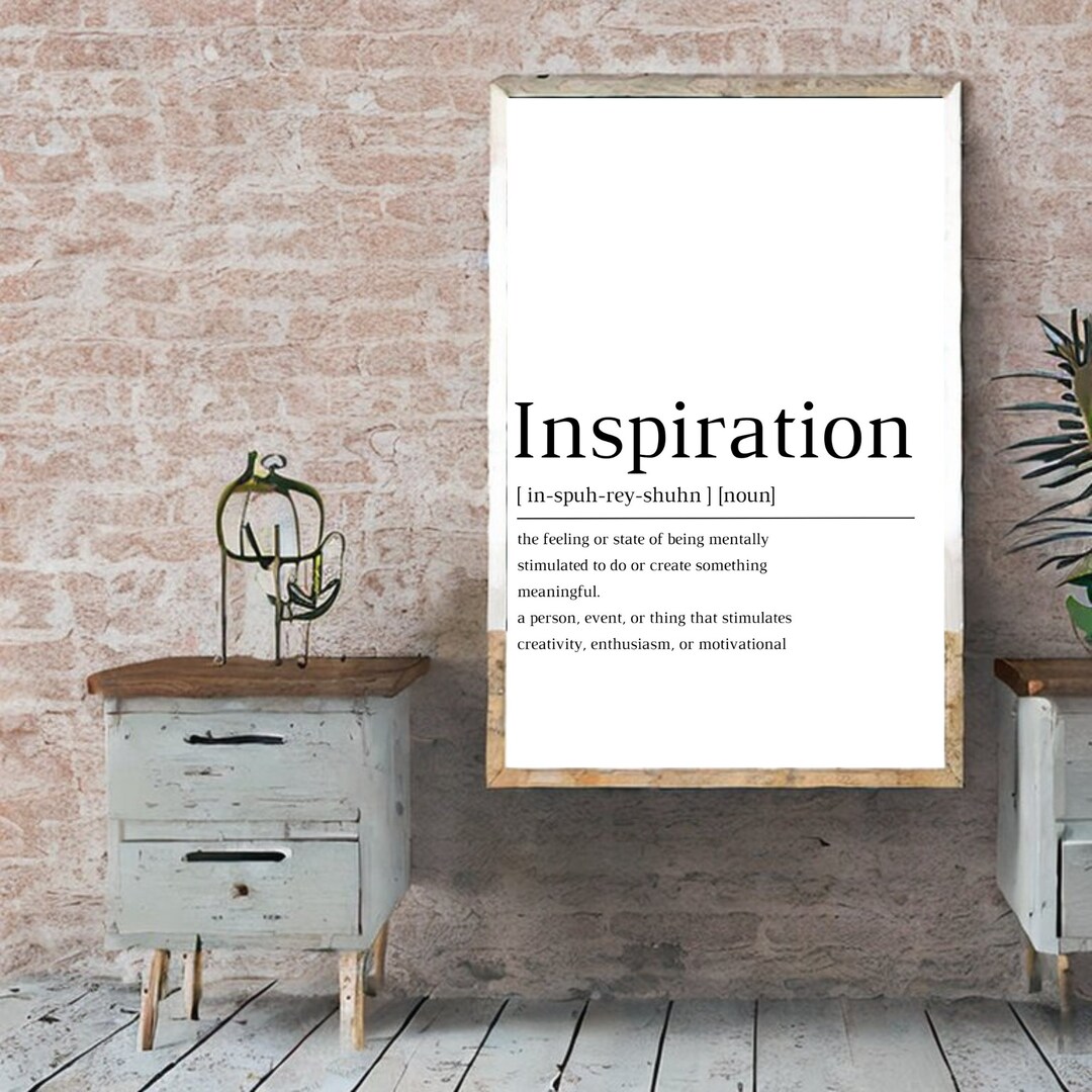 A3 Poster Inspiration Definition Quote Digital Download - Etsy