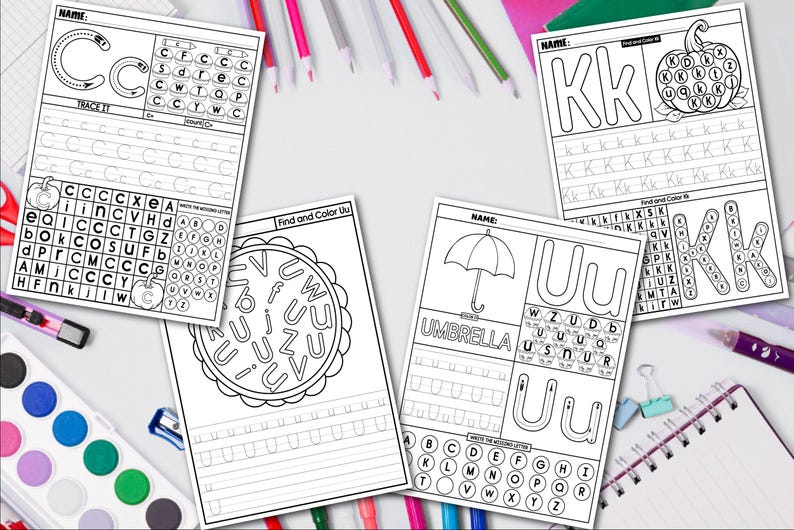 Fall Activities Alphabet Maze Worksheets Missing Letter Pumpkin ...