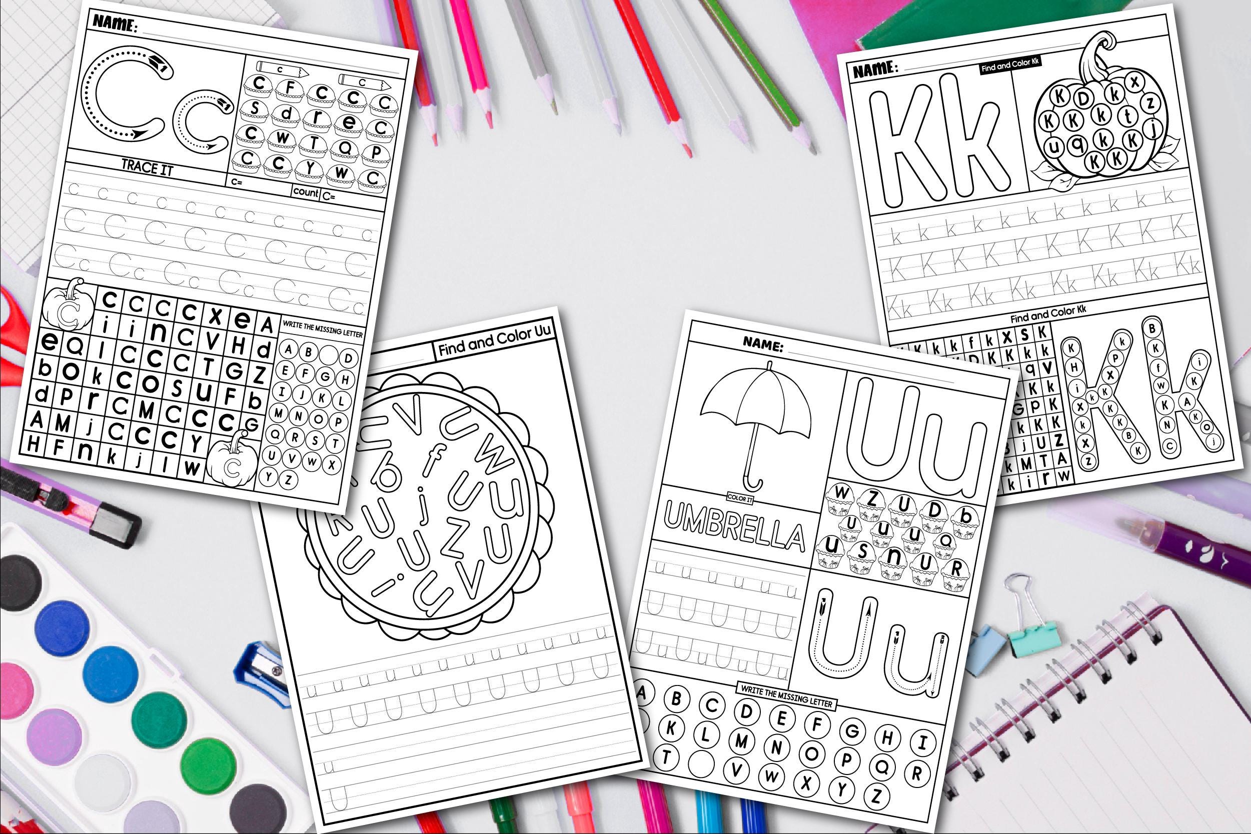 Fall Activities | Alphabet Maze Worksheets | Missing Letter | Pumpkin ...