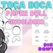 Uncolored Toca Boca Paper Doll With Clothes and Shoes / Quiet Book ...