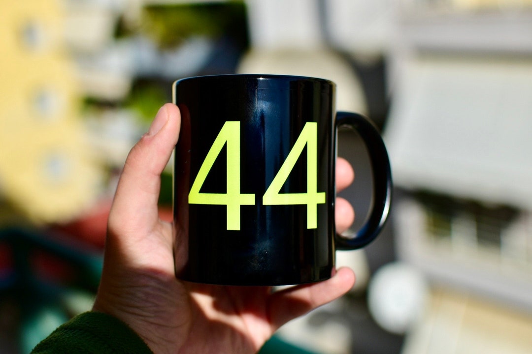 Lewis Hamilton No.44 Mug, F1, F1 Mug, F1 Merch, F1 Gifts, F1 Mug ...