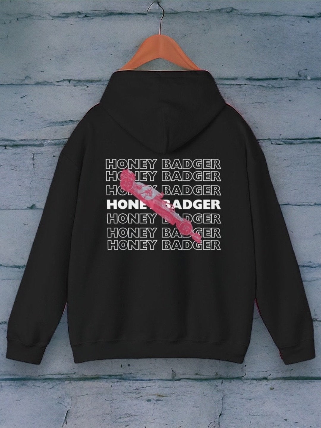 Honey Badger Daniel Ricciardo Hoodie, Modern and Minimal Design, F1 ...
