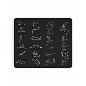 Formula 1 2025 Circuits Mousepad, Desk Mat, 1 Size, Minimal Design ...
