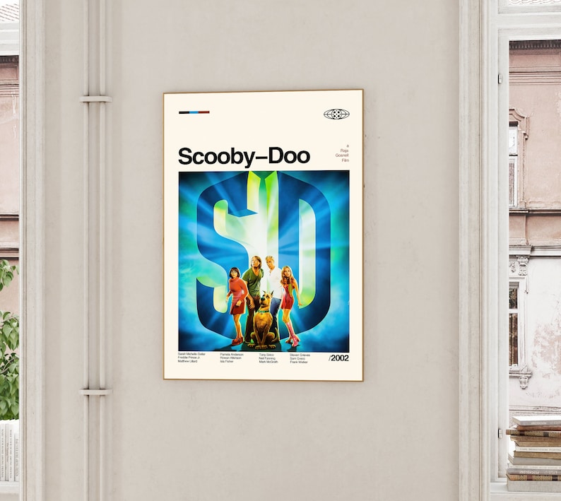 Scooby Doo Poster, Cartoon Poster, Series Poster , Vintage Print, Retro ...