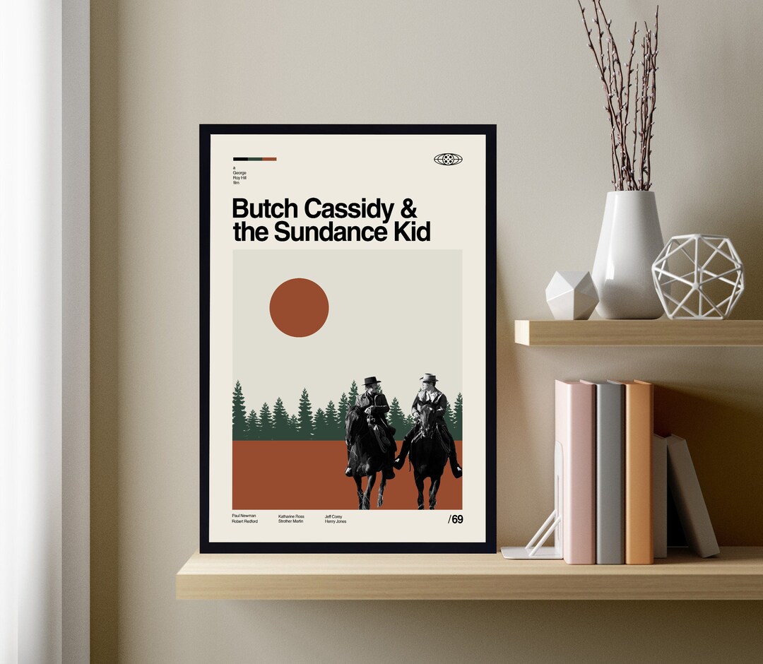 Butch Cassidy and the Sundance Kid Movie, Retro Movie Print, Modern ...