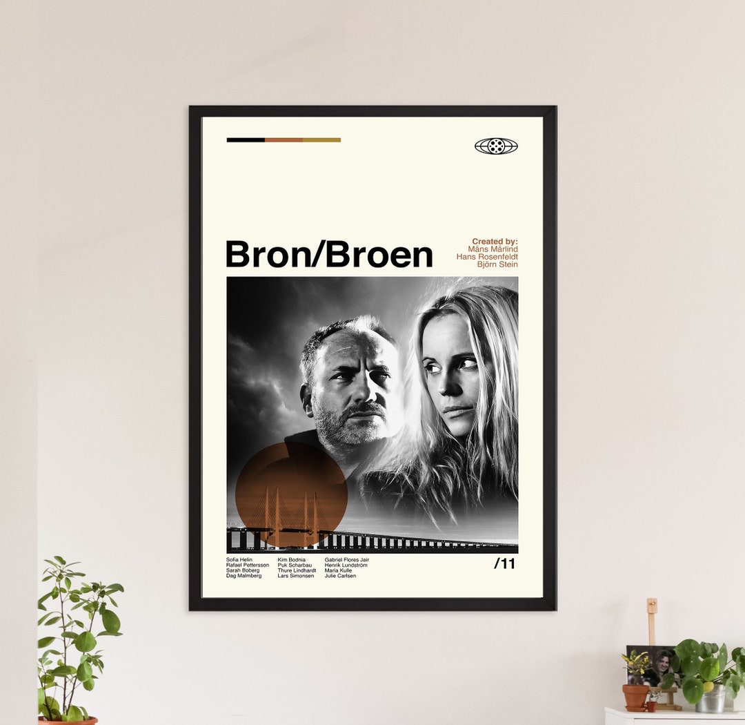 Bron/broen Poster, Retro Movie Poster, Vintage Poster, Retro Poster ...