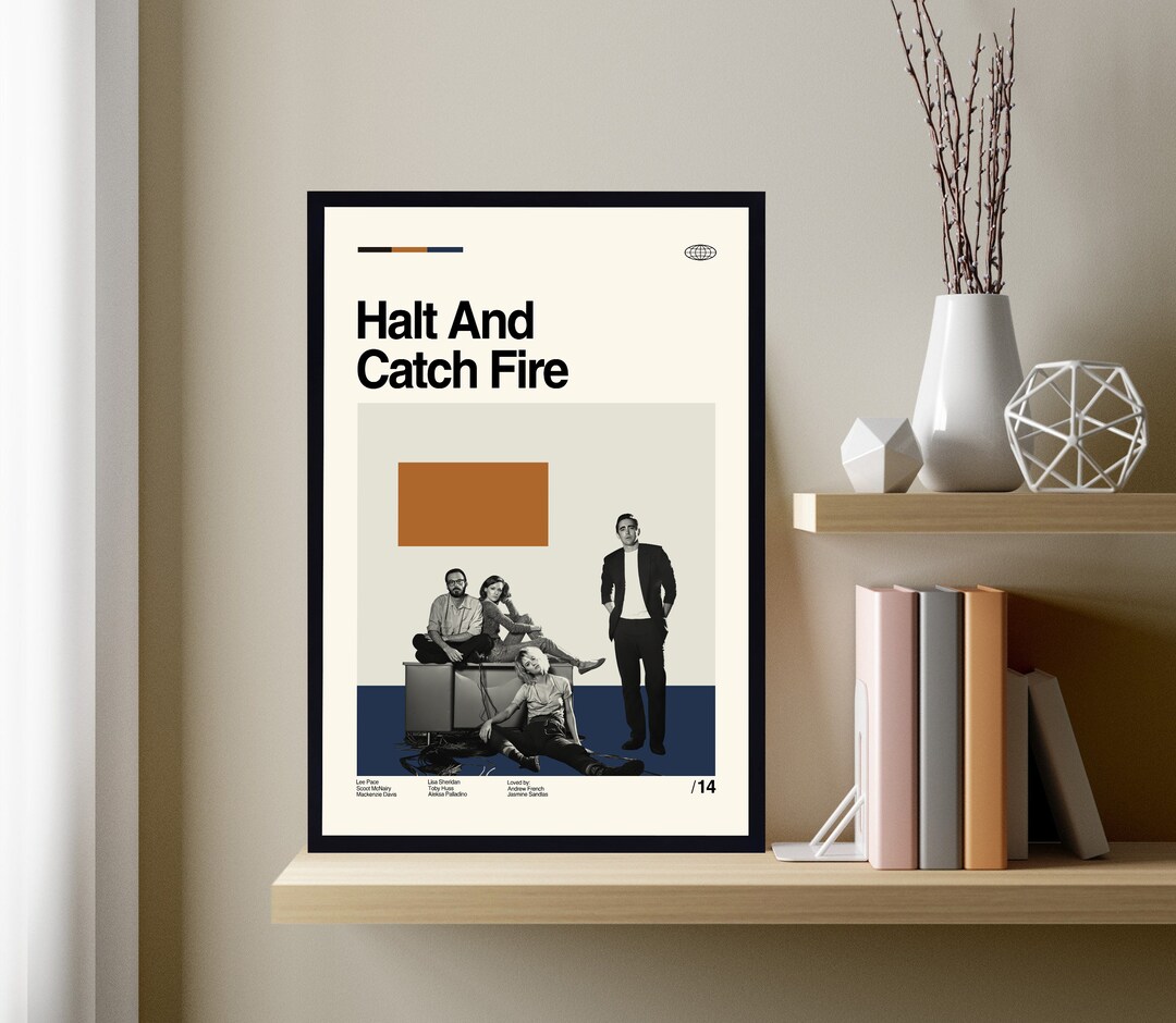 Affiche Halte et rattrapage du feu, impression Halte et attraper le feu ...