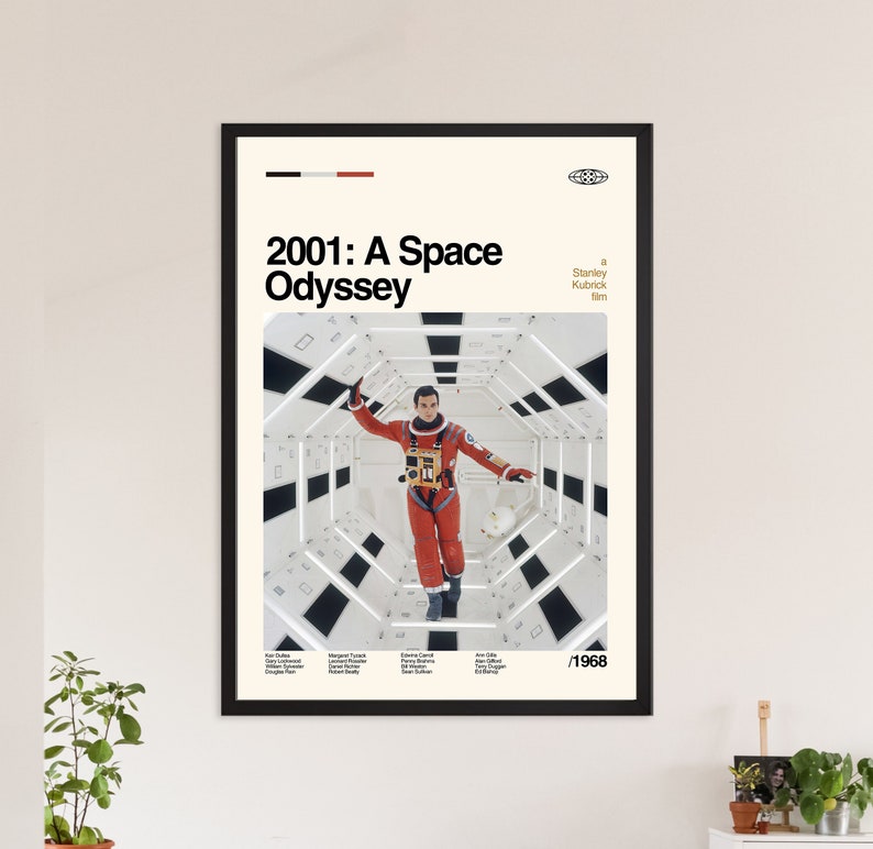 2001 A Space Odyssey Movie Poster, Midcentury Art, Movie Poster ...