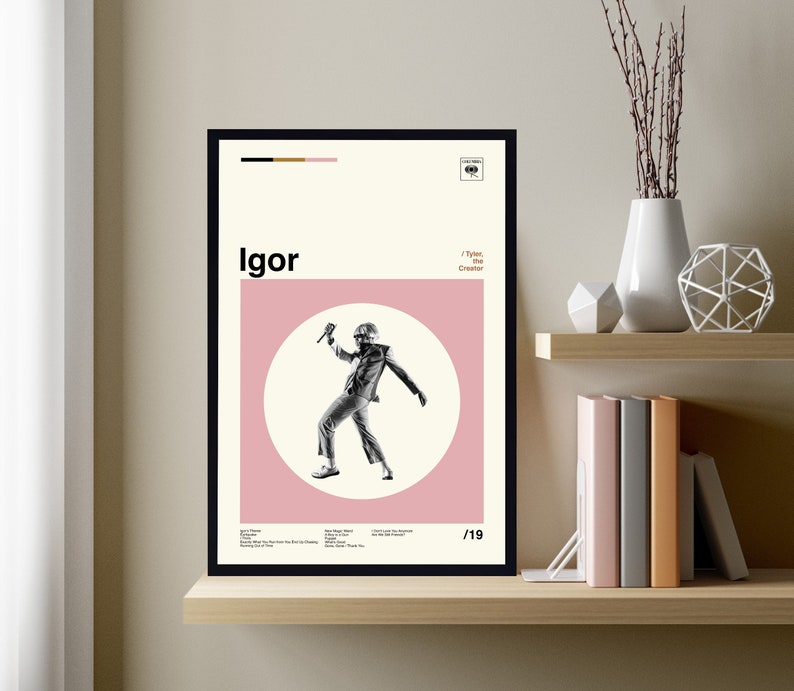 Tyler the Creator, Igor, Wall Art, Retro Movie Poster, Vintage Poster, Retro Poster, Minimalist ...