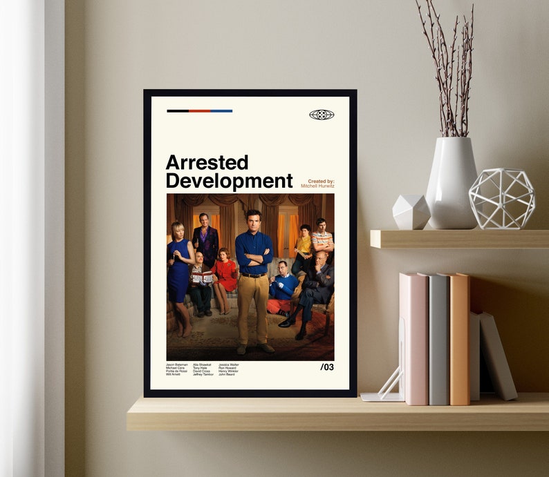 Arrested Development Poster, Arrested Development Film, Minimalist Art, Midcentury Art, Retro ...