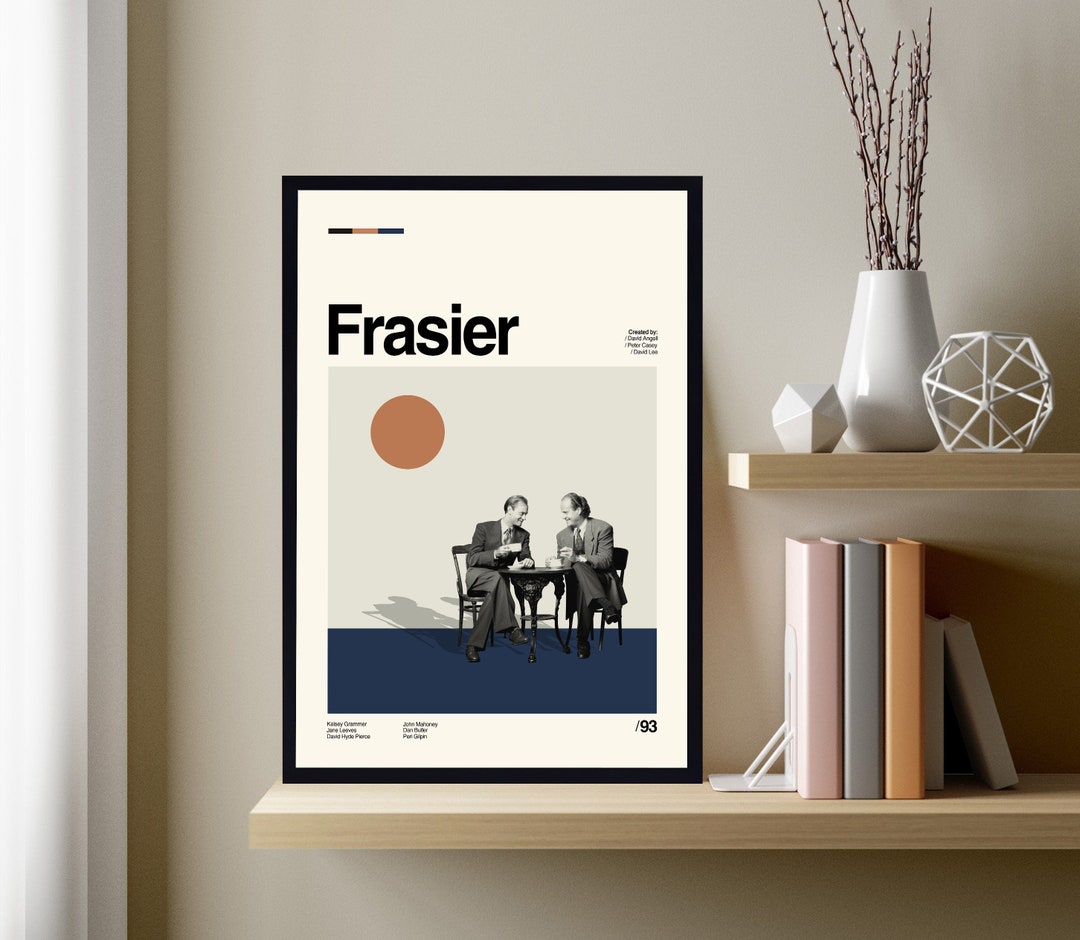 Frasier Movie Poster, Frasier Poster, Midcentury Poster, Minimalist Art ...
