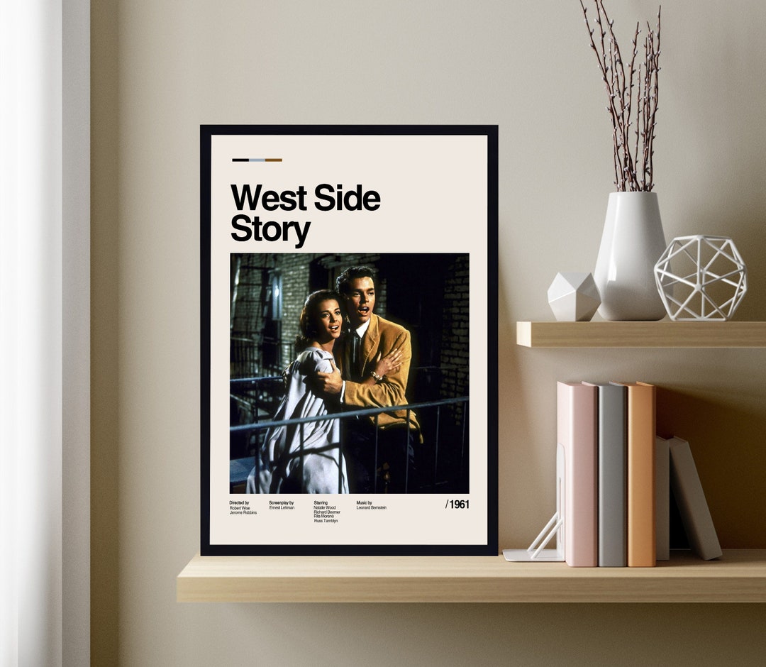 West Side Story Poster, West Side Story Print, Midcentury Poster, Retro ...