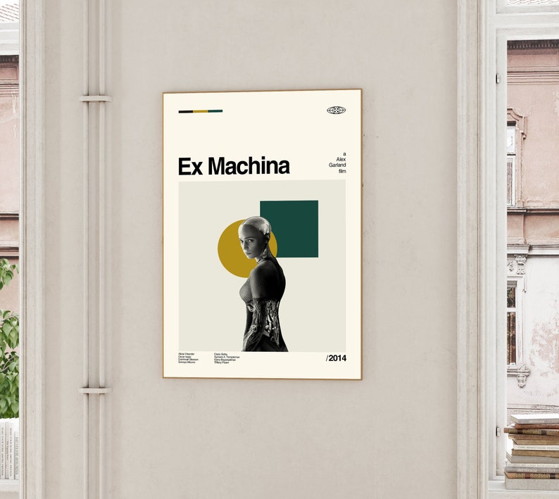Ex Machina Poster, Alex Garland Art, Ex Machina Movie Poster, Vintage ...
