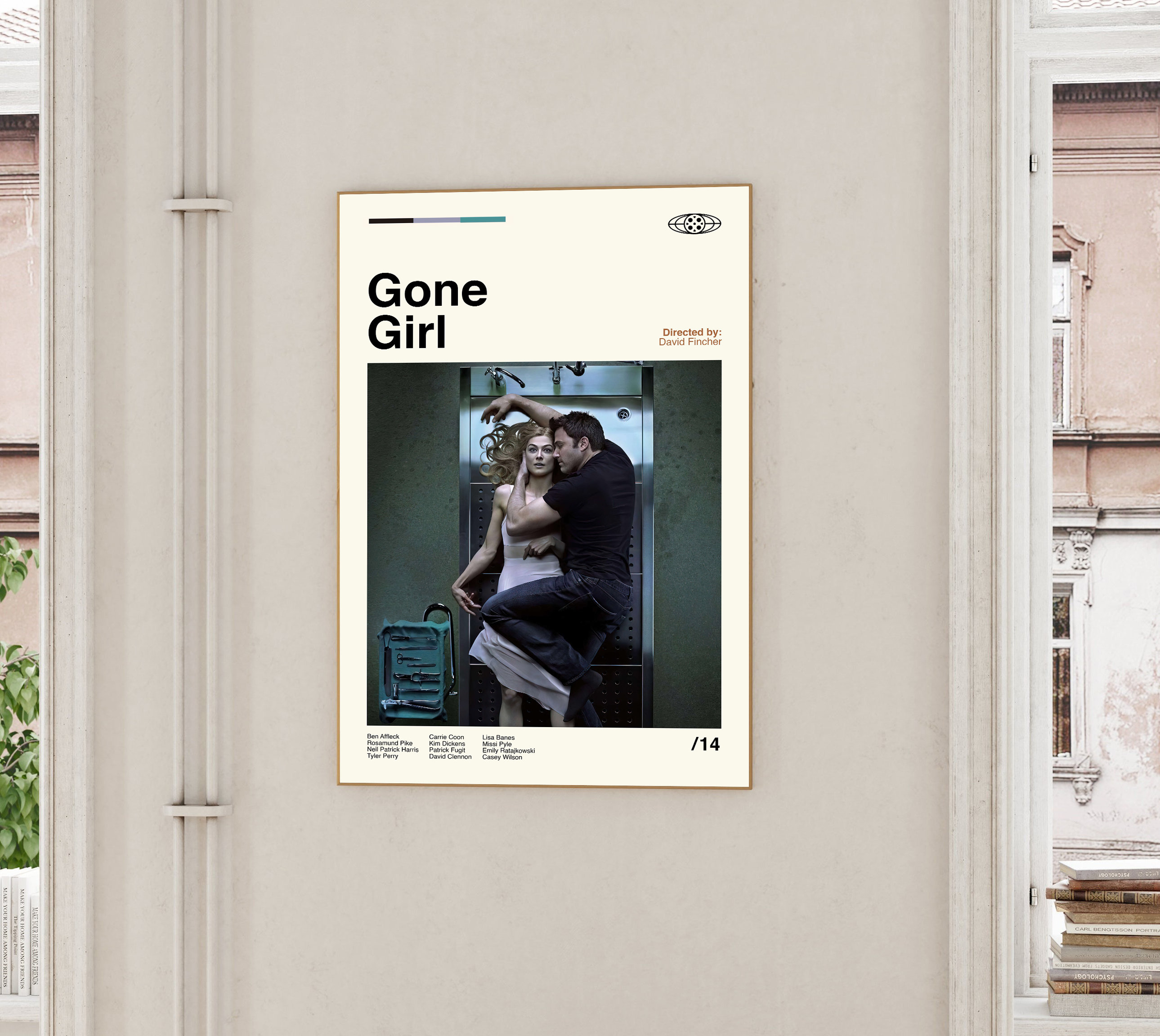 Gone Girl Movie Poster, Gone Girl Poster, Gone Girl Print, Midcentury ...