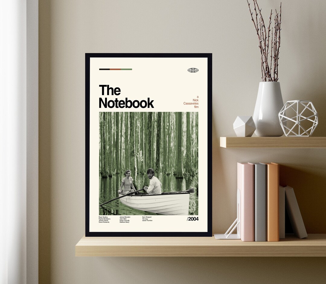 The Notebook Movie Poster, the Notebook Poster, Midcentury Art ...