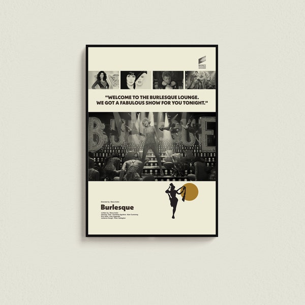 Burlesque Poster - Etsy UK