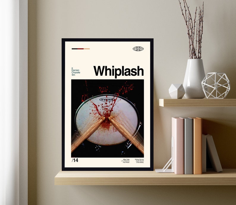 Whiplash Poster, Damien Chazelle, Custom Poster, Retro Movie Poster ...