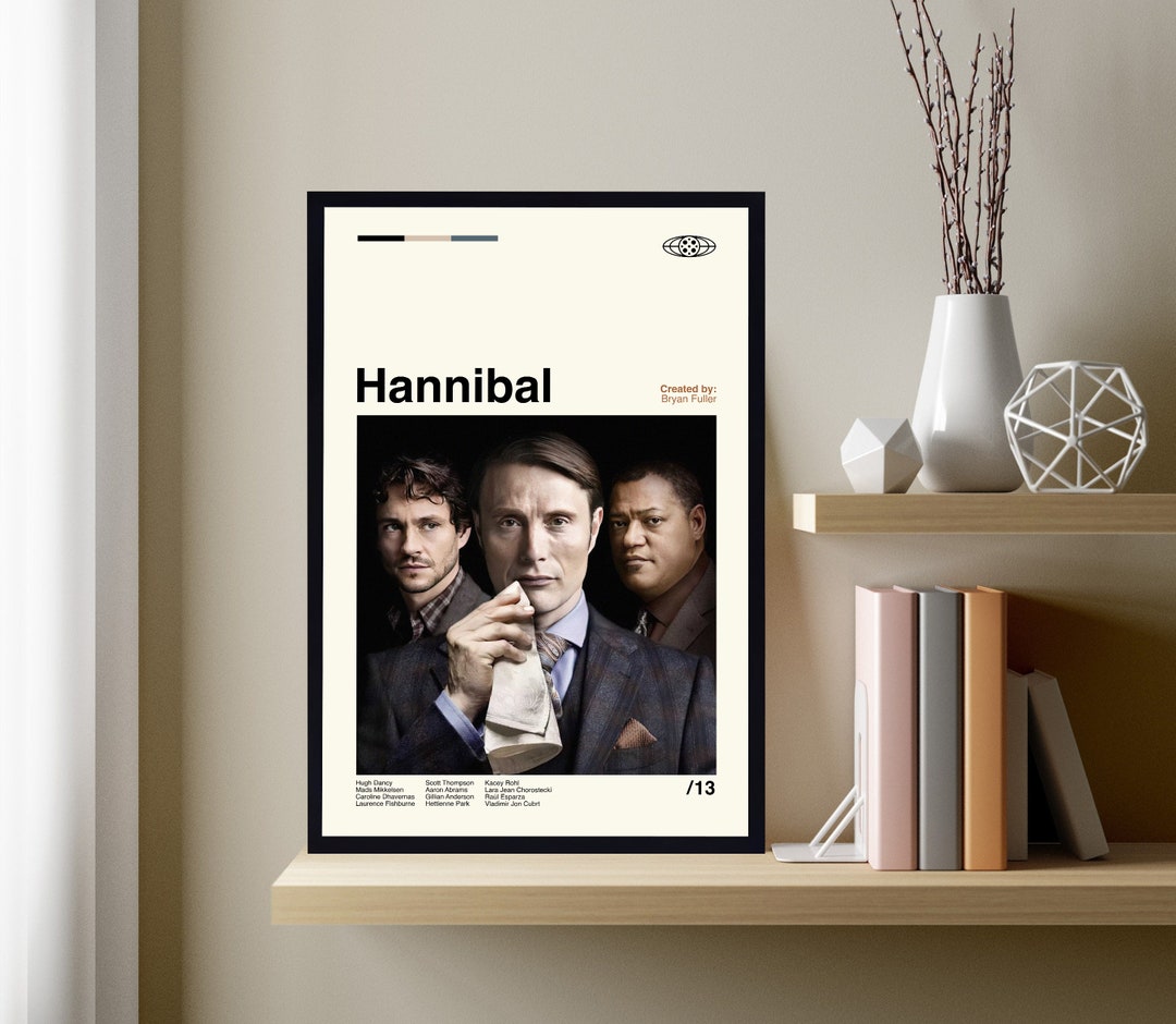 Hannibal Movie Poster, Hannibal Poster, Movie Poster, Midcentury Poster ...