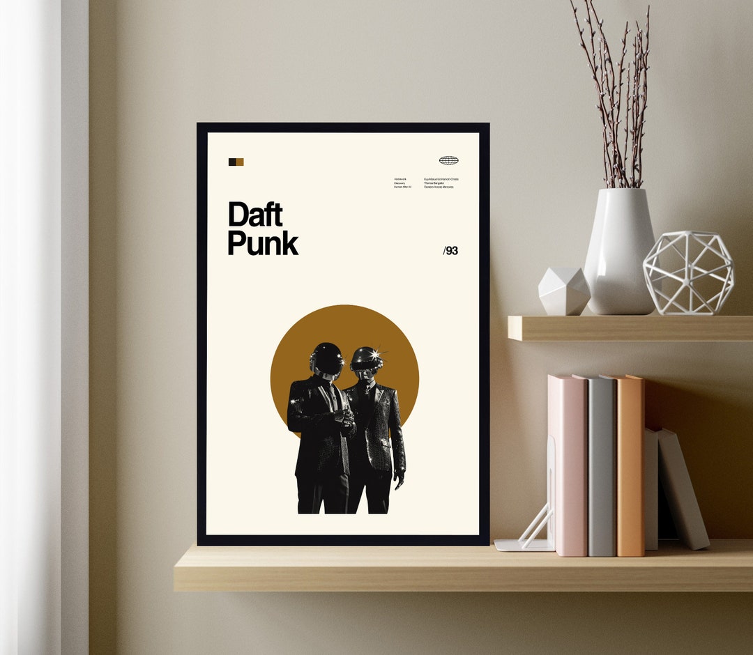 Daft Punk Poster, Daft Punk Album Poster, Daft Punk Print, Music Poster ...