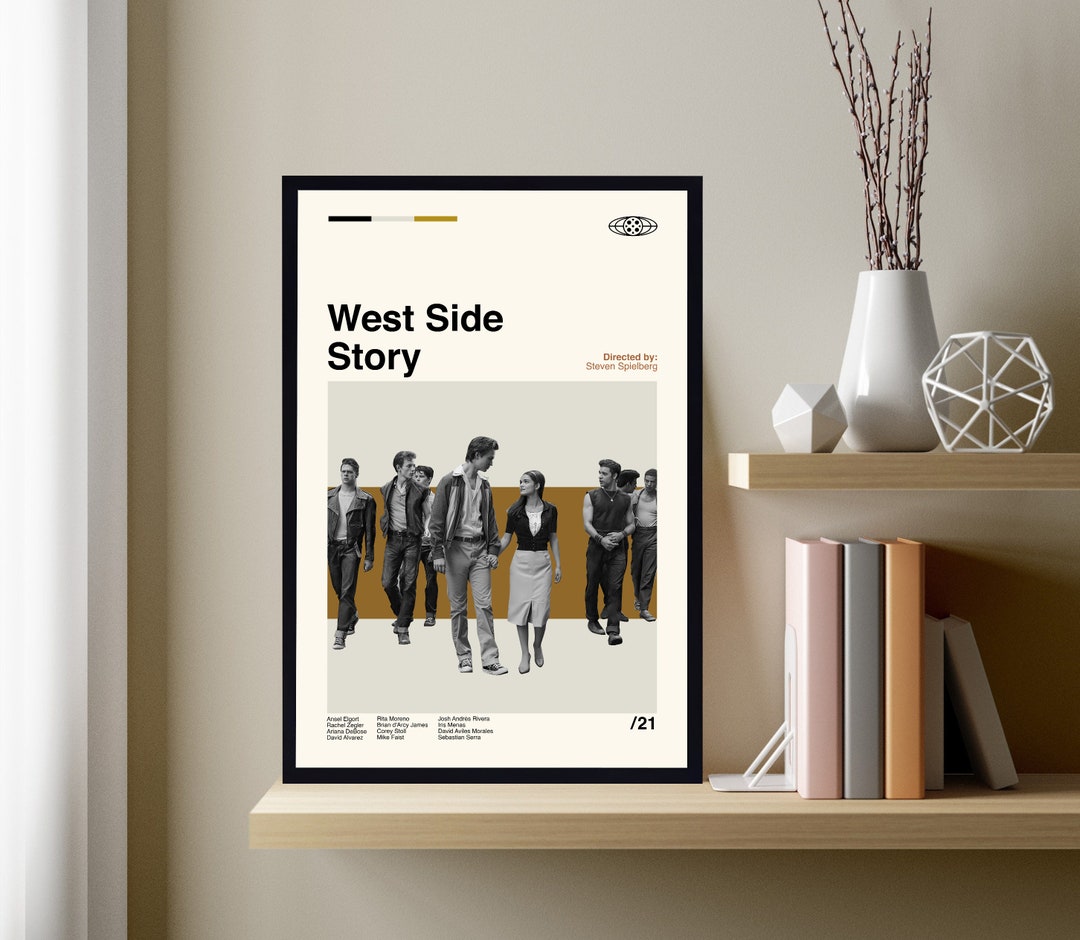 West Side Story Poster, West Side Story Art, Midcentury Art, Movie ...