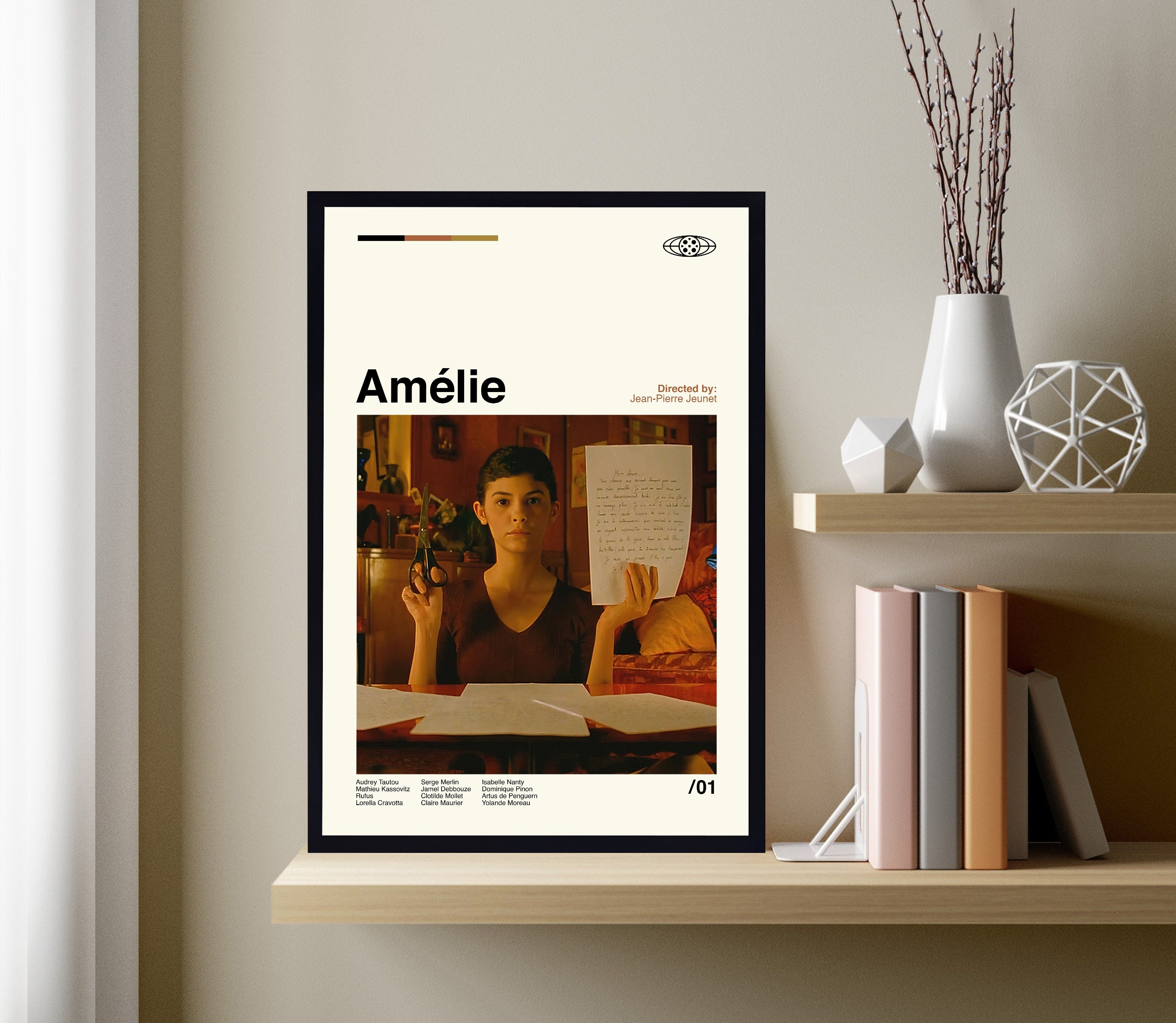Amélie Movie Poster, Amelie Poster, Amelie Print, Movie Poster, Retro ...
