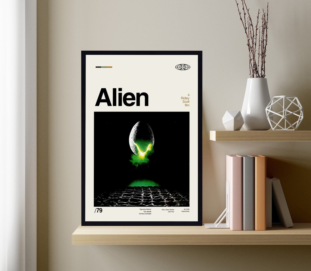 Alien Poster, Alien Movie Poster, Ridley Scott, Movie Poster, Retro ...