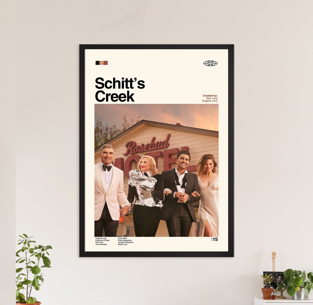 Schitt's Creek Poster, Schitts Creek Print, Tv Series Poster, Mid ...
