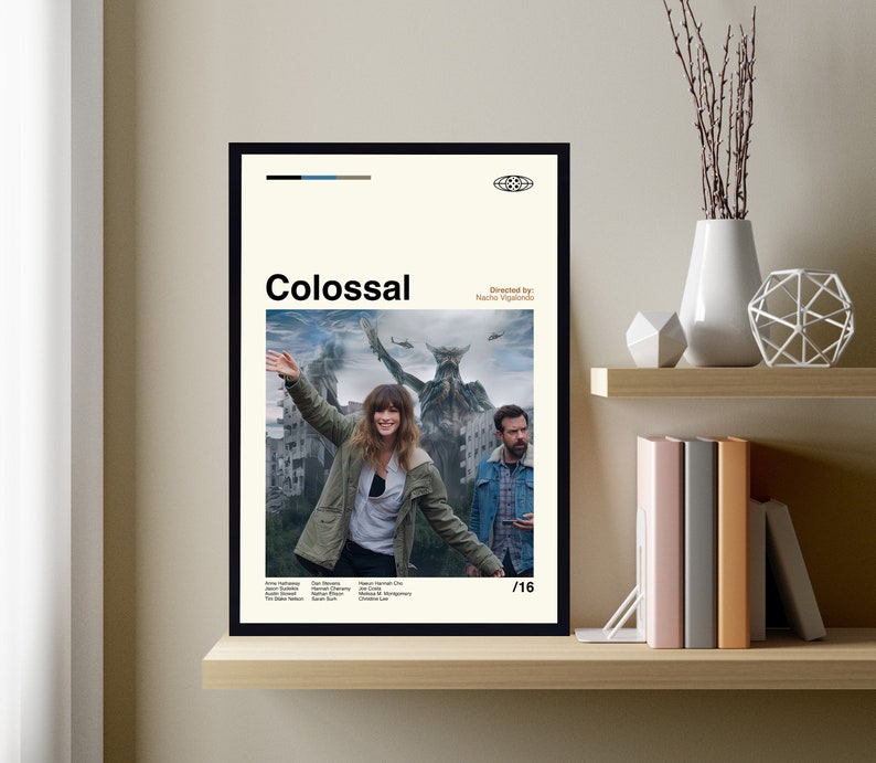 Colossal Poster, Colossal Movie Poster, Midcentury Art, Movie Poster ...