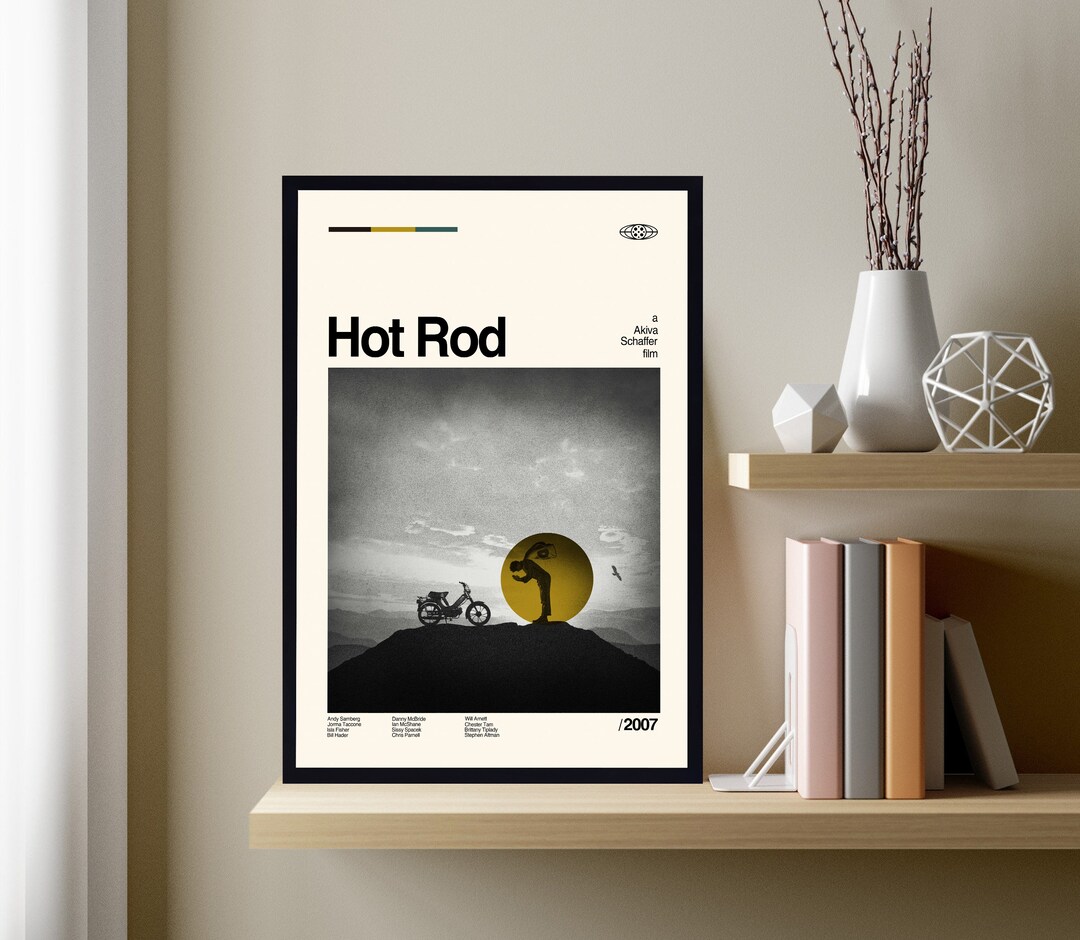 Hot Rod Poster, Hot Rod Movie Poster, Akiva Schaffer, Abstract Poster ...